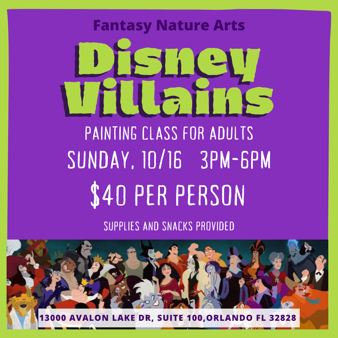 Disney Villains Painting Class – Avalon Park Arts & Culture Center