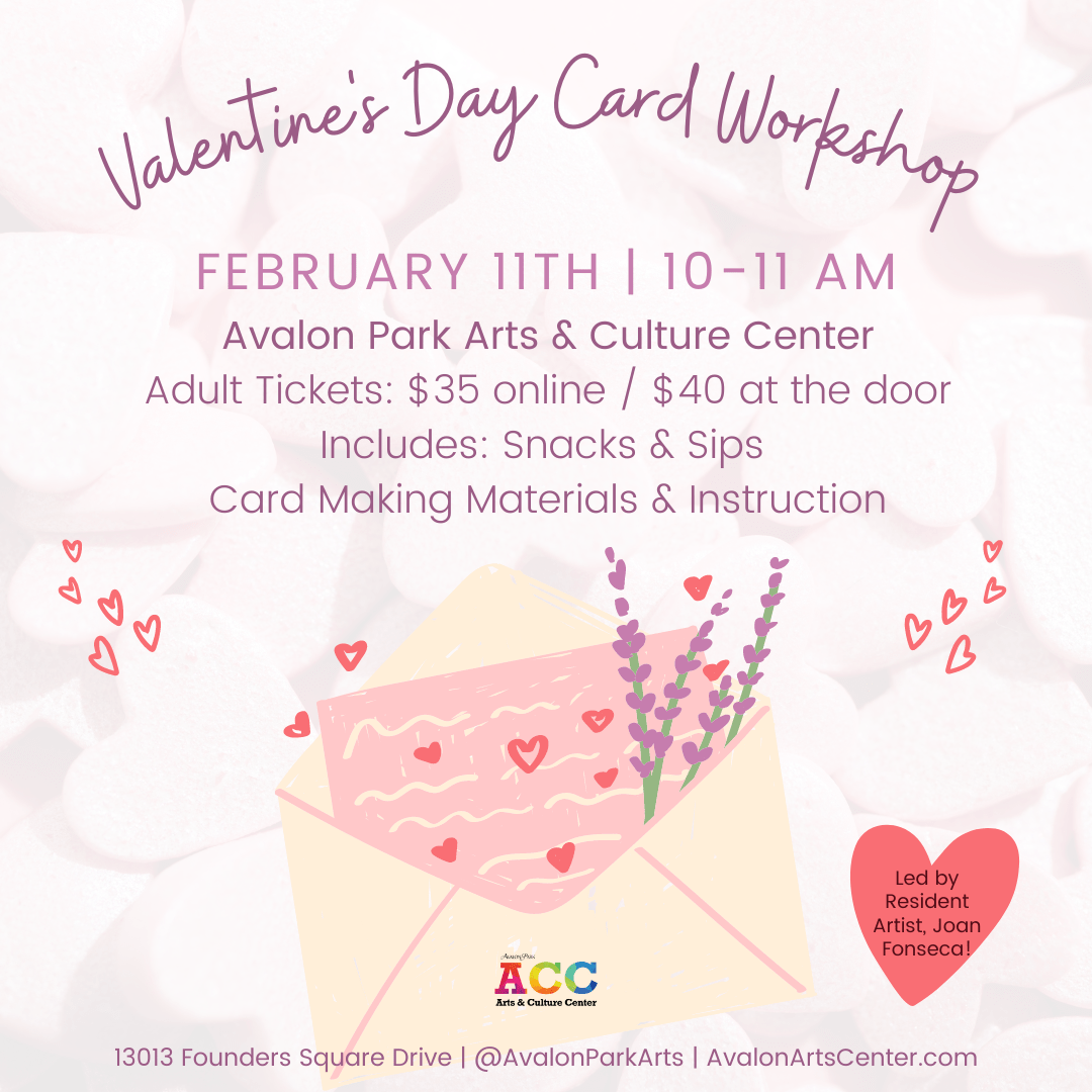 Valentine’s Day Card Workshop – Avalon Park Arts & Culture Center