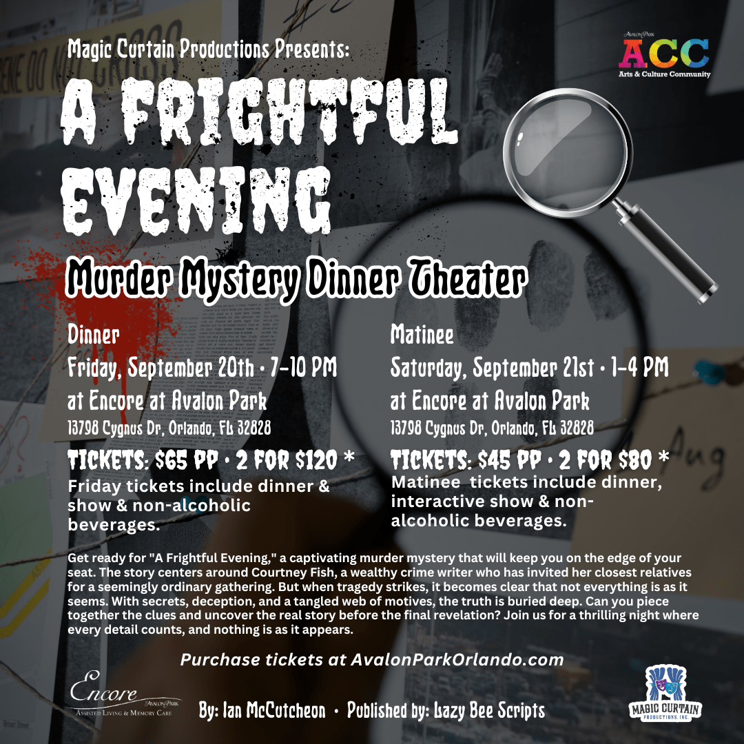 Murder Mystery Dinner Theater – Avalon Park Arts & Culture Center