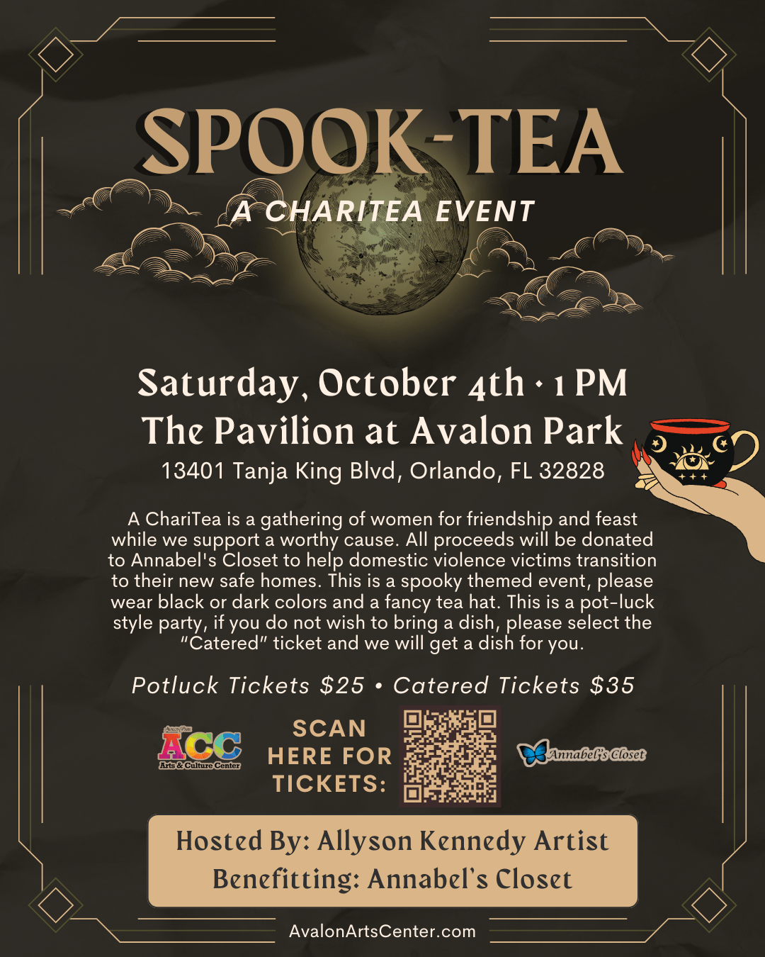 SpookTea – Charitea – Avalon Park Arts & Culture Center